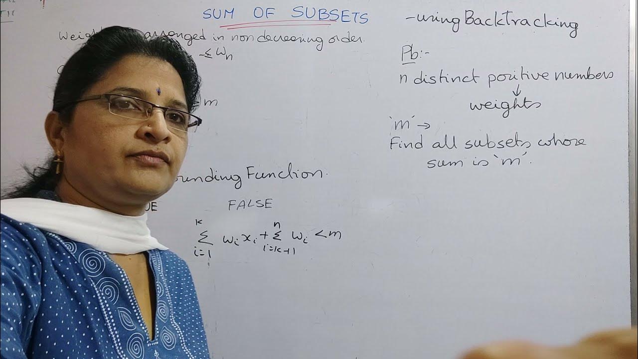 BackTracking Sum of Subset Introduction - YouTube