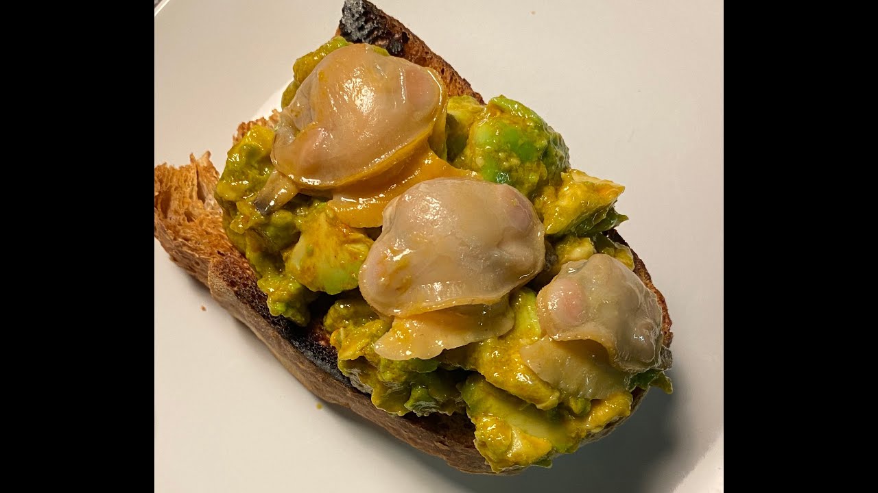 Avocado Clam Toast - A spin on a Classic avocado toast - YouTube