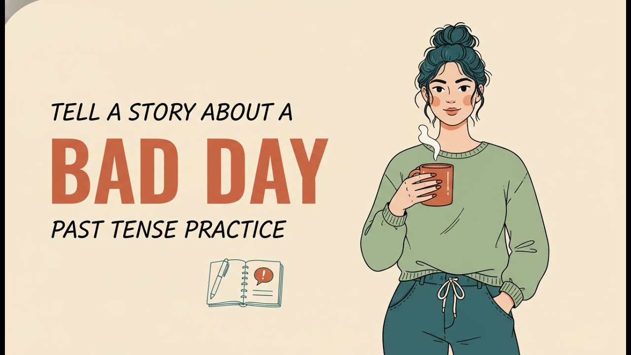 Tell a Story About a BAD Day (Past Tense Practice) - YouTube