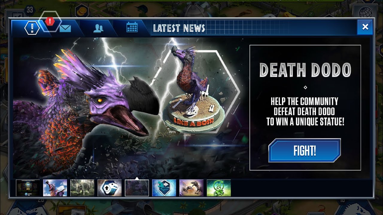Death Dodo Boss Event: Round 4 & 5 | Jurassic World the game - YouTube
