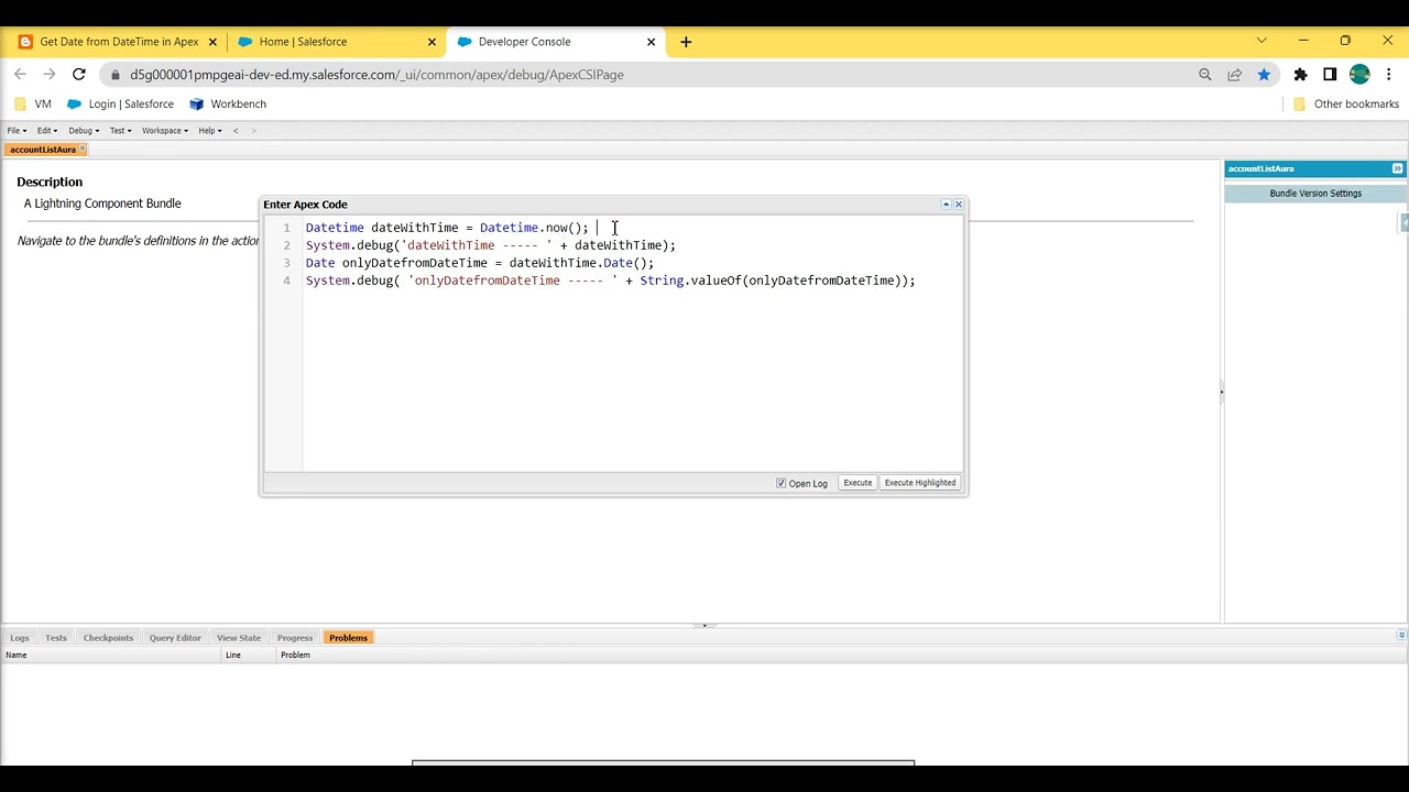 Get Date From DateTime In Apex YouTube Get Date From DateTime In Apex YouTube