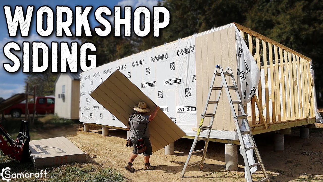 Installing Siding the [easy] Way // DIY Workshop Build - YouTube