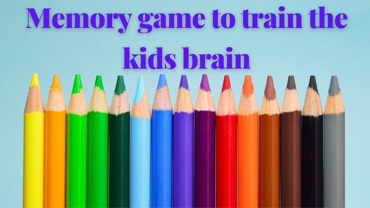 Memory game to train the kids brain - YouTube
