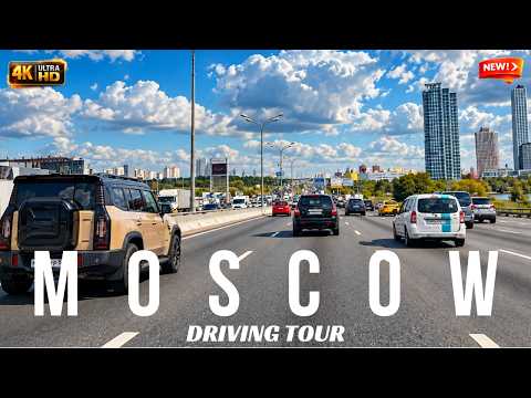 🚘 100 KM to MOSCOW | Beautiful Highway Drive