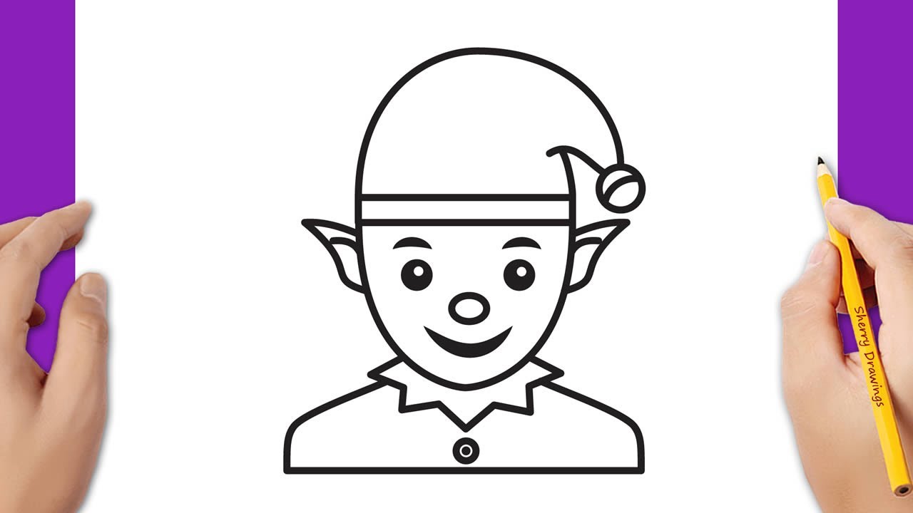 How to draw a Christmas ELF 🎅🧝‍♂️ - YouTube