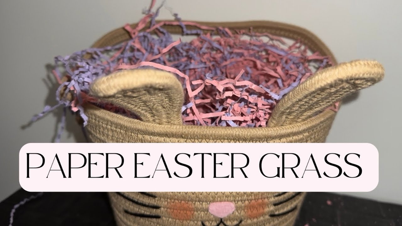 The Best Easter Basket Filler? Paper Easter Grass Review! - YouTube
