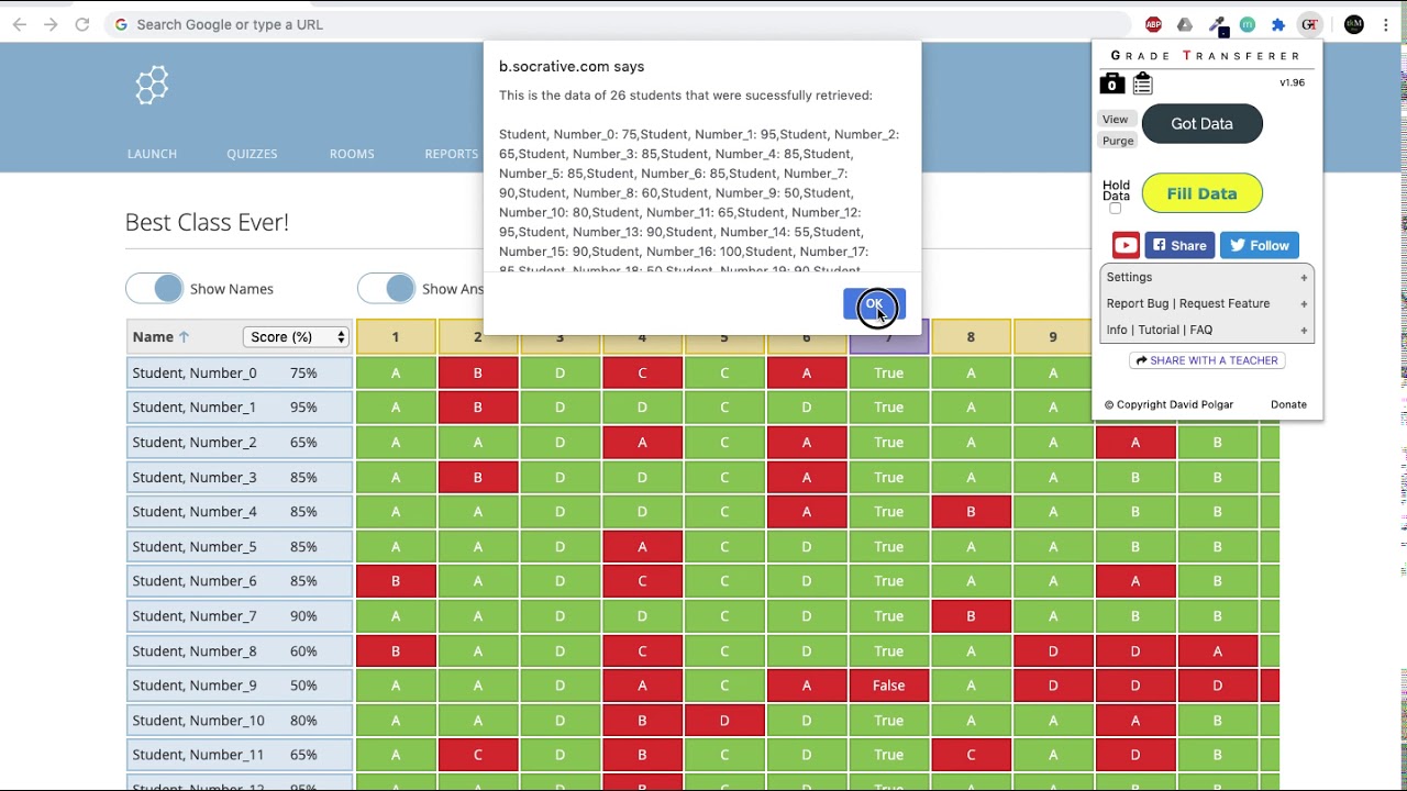 Transfer grades from Socrative into your gradebook using ...