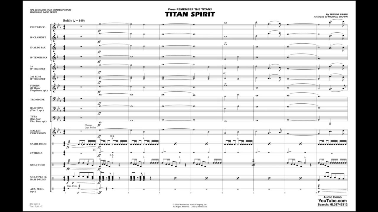 Titan Spirit by Trevor Rabin/arr. Michael Brown - YouTube