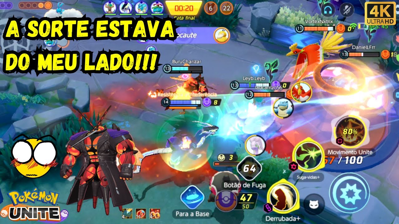 🤭A SORTE QUE O TIME ERA BOM!!! POKÉMON UNITE BUZZWOLE GAMEPLAY - YouTube