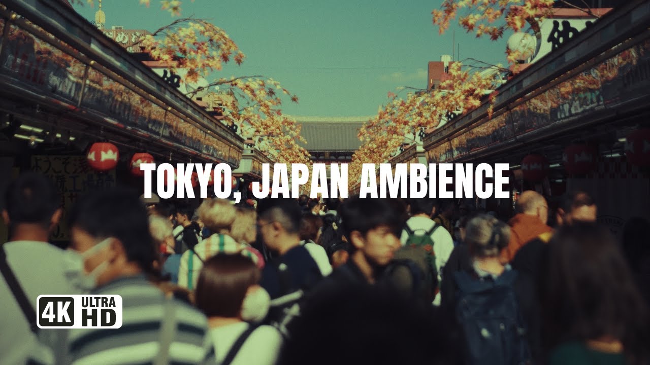 Tokyo, Japan Ambience, 4k Cinematic Ambiance - YouTube