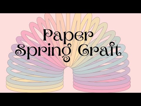 Paper Spring Craft - YouTube