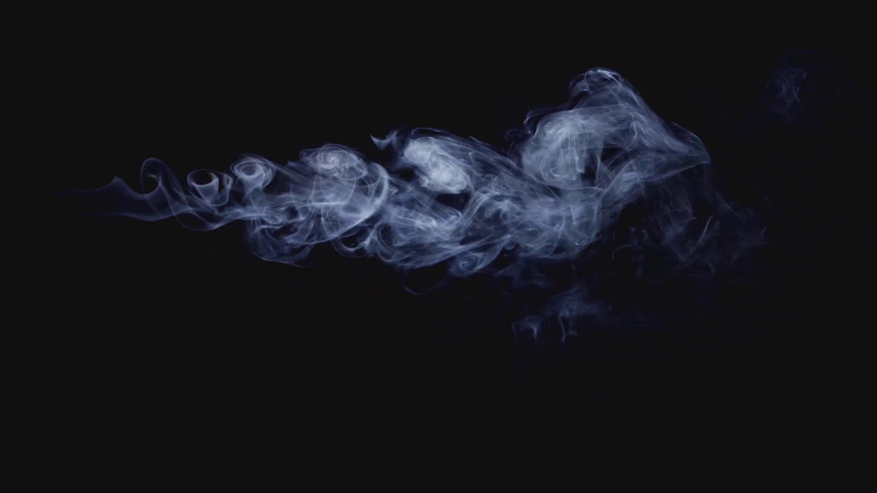 Thin smoke VFX effect black screen - YouTube