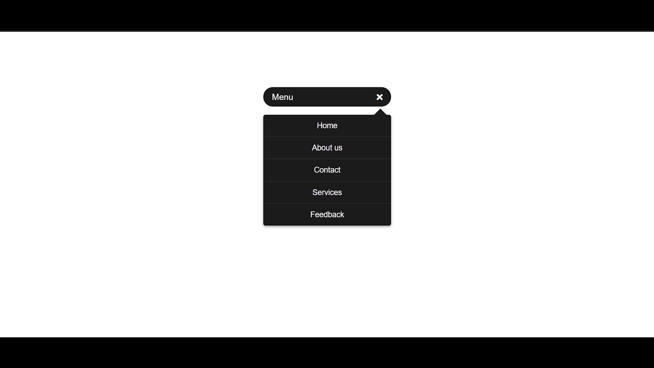 Sliding Menu Item On Click Using Html Css And Jquery Web Design Youtube 9676