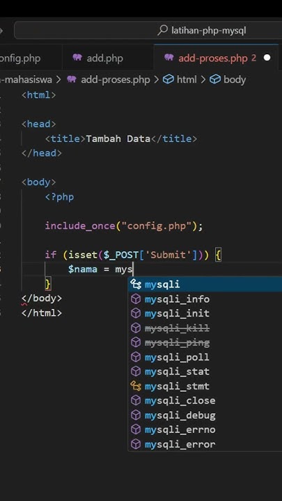 CRUD PHP MySQL Simple - YouTube