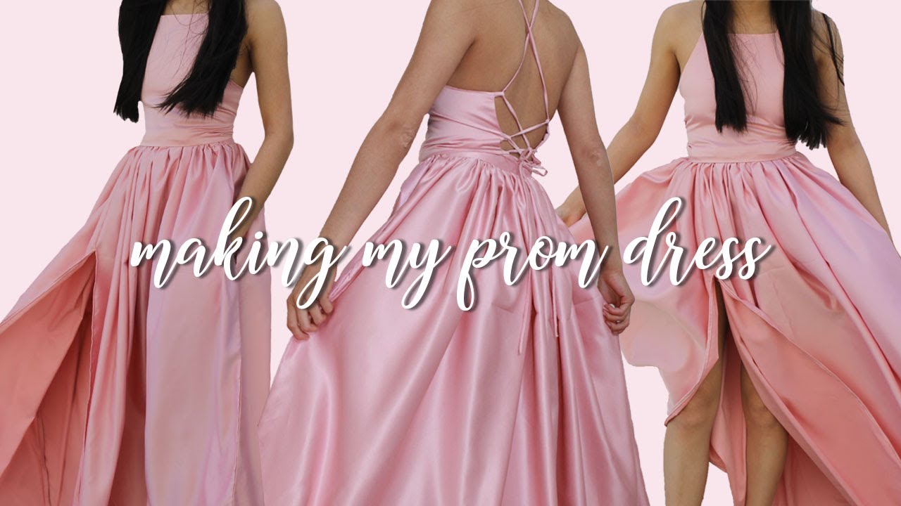 making my prom dress in two days - YouTube