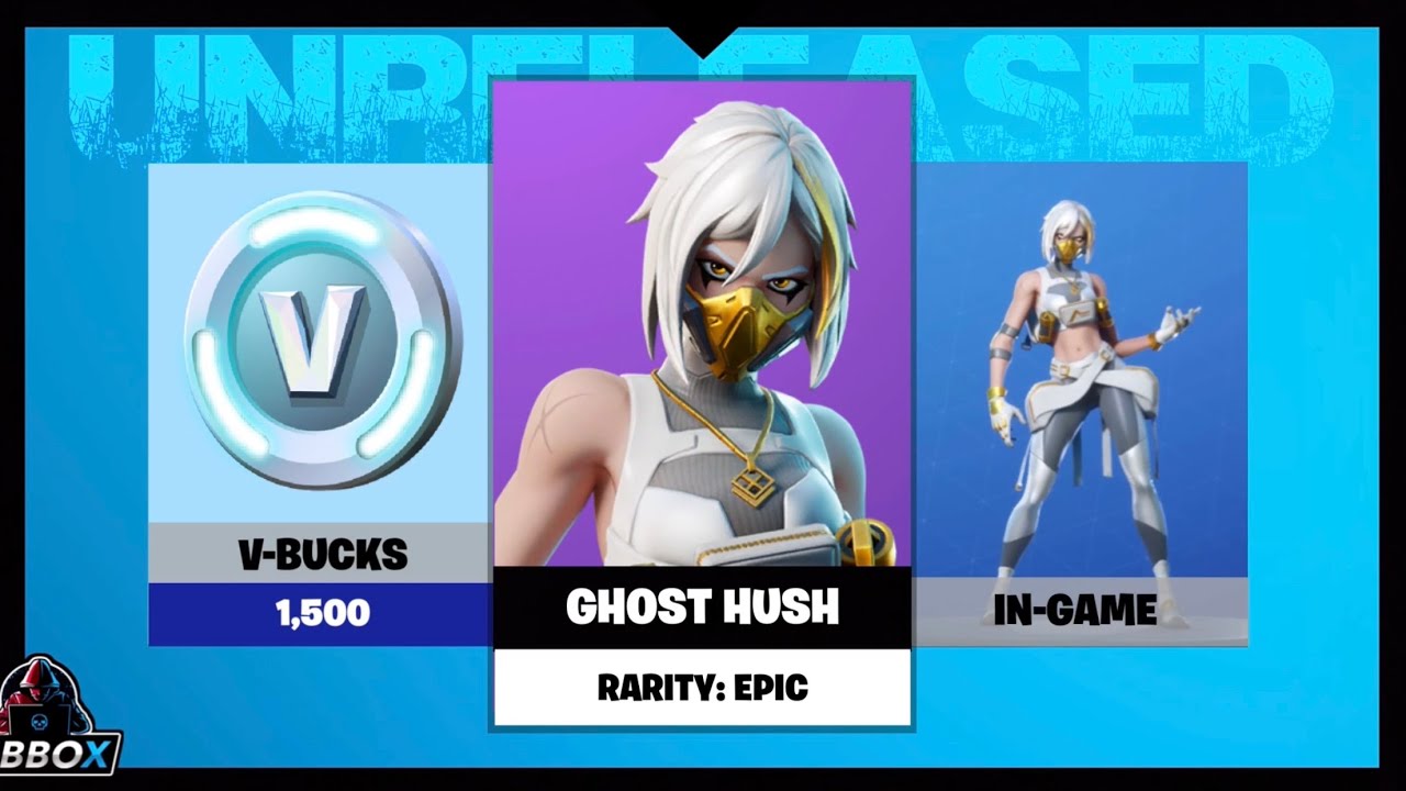 UNRELEASED “GHOST HUSH” SKIN SHOWCASE!!! - Fortnite Battle Royale - YouTube