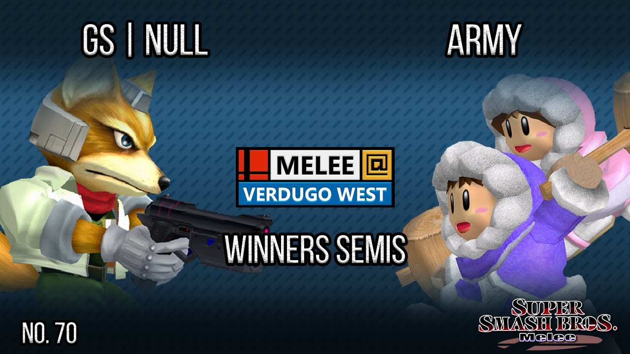 Melee @ Verdugo #70 - GS | null (Fox) VS ARMY (Ice Climbers) - SSBM ...