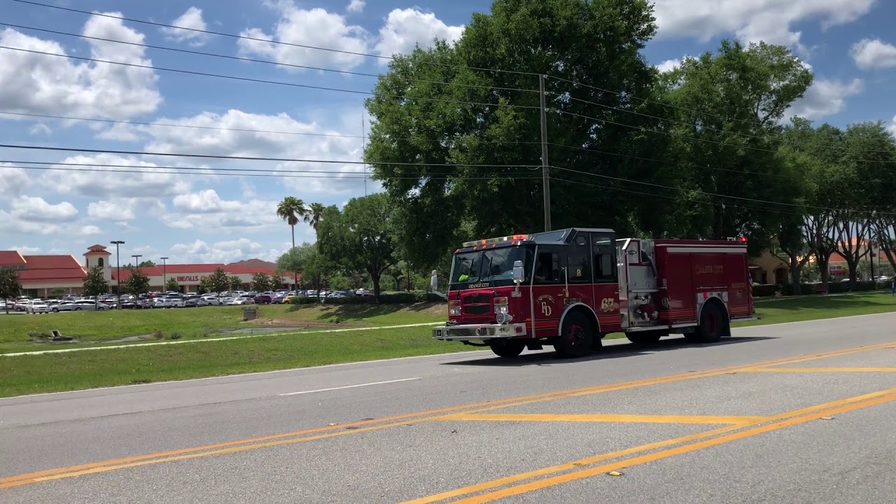 Orange City Fire Department Engine 68 (Spare) Responding Emergency ...