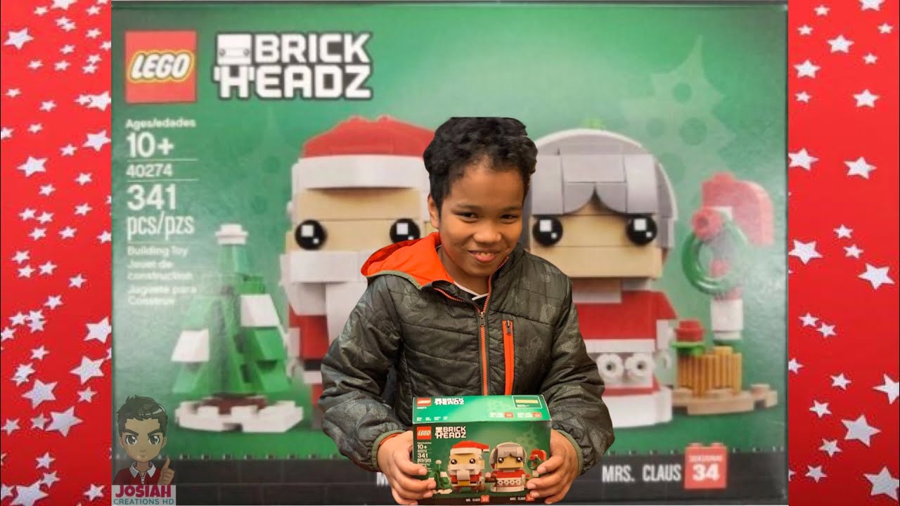 Lego Brickheadz🎧: Santa Claus & Mrs. Claus - unboxing and building ...