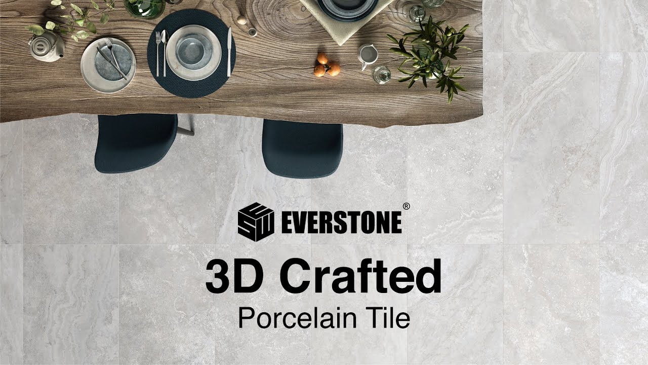 Everstone 3D Crafted Porcelain Tiles - YouTube