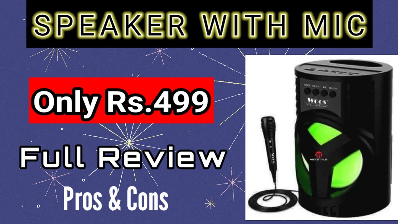 I bought Rs.499 Speaker from Meesho ।Speaker with Mic ।Full Review ...