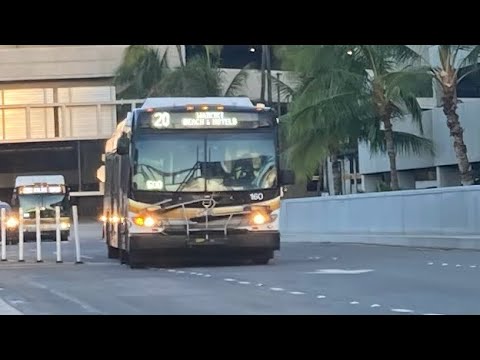 Honolulu TheBus Route 20 Waikiki Beach & Hotels, Bus 160 (Part 1) - YouTube