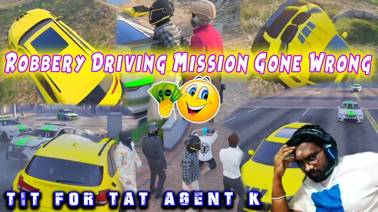 Big Brain escape plan amateur driver AGENT K | #gtavtamil #kgf # ...
