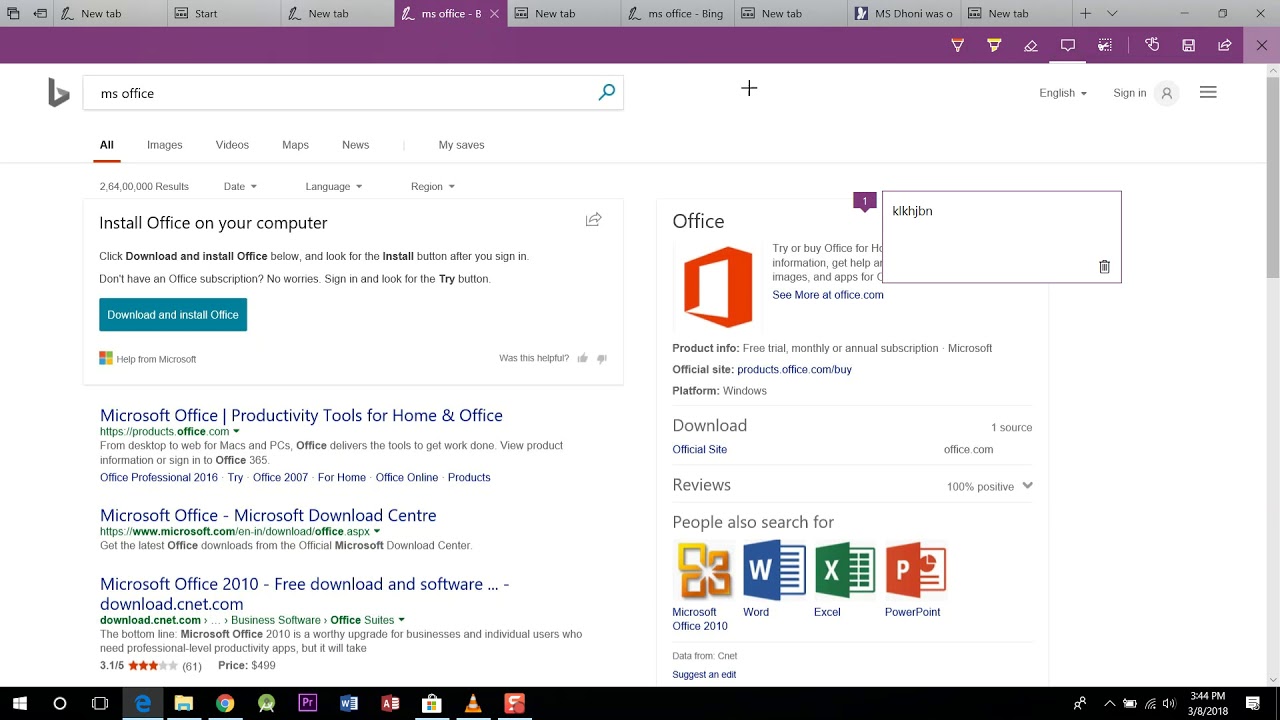 3.Windows 10 Bing,MS store,MS edge - YouTube