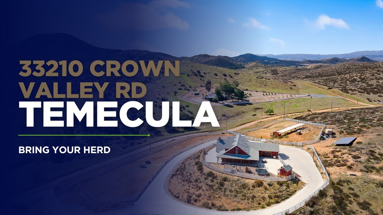 Turn Key Temecula Horse Ranch - 33210 Crown Valley Rd, Temecula - YouTube