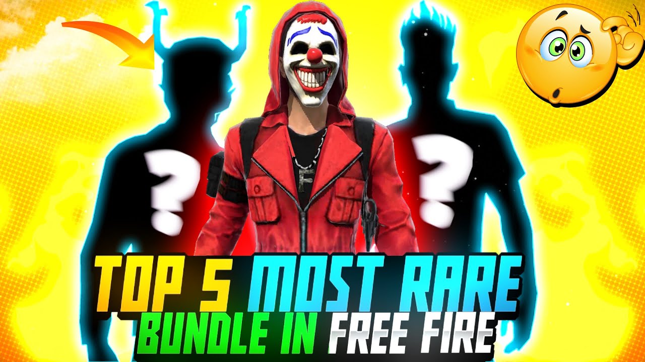 Top 5 most rare bundle in free fire | Free fire most rare bundle ⚡🔥 ...