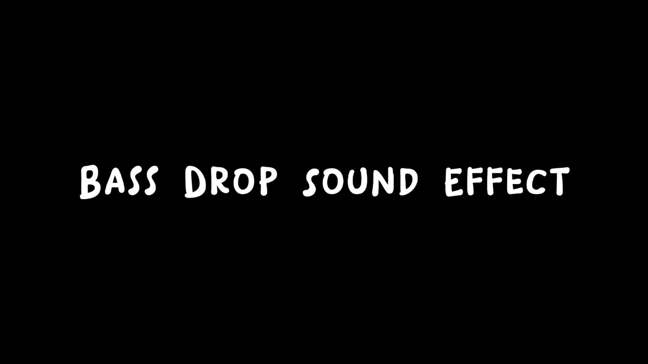 Bass Drop Sound Effect | Free download | No copyright - YouTube