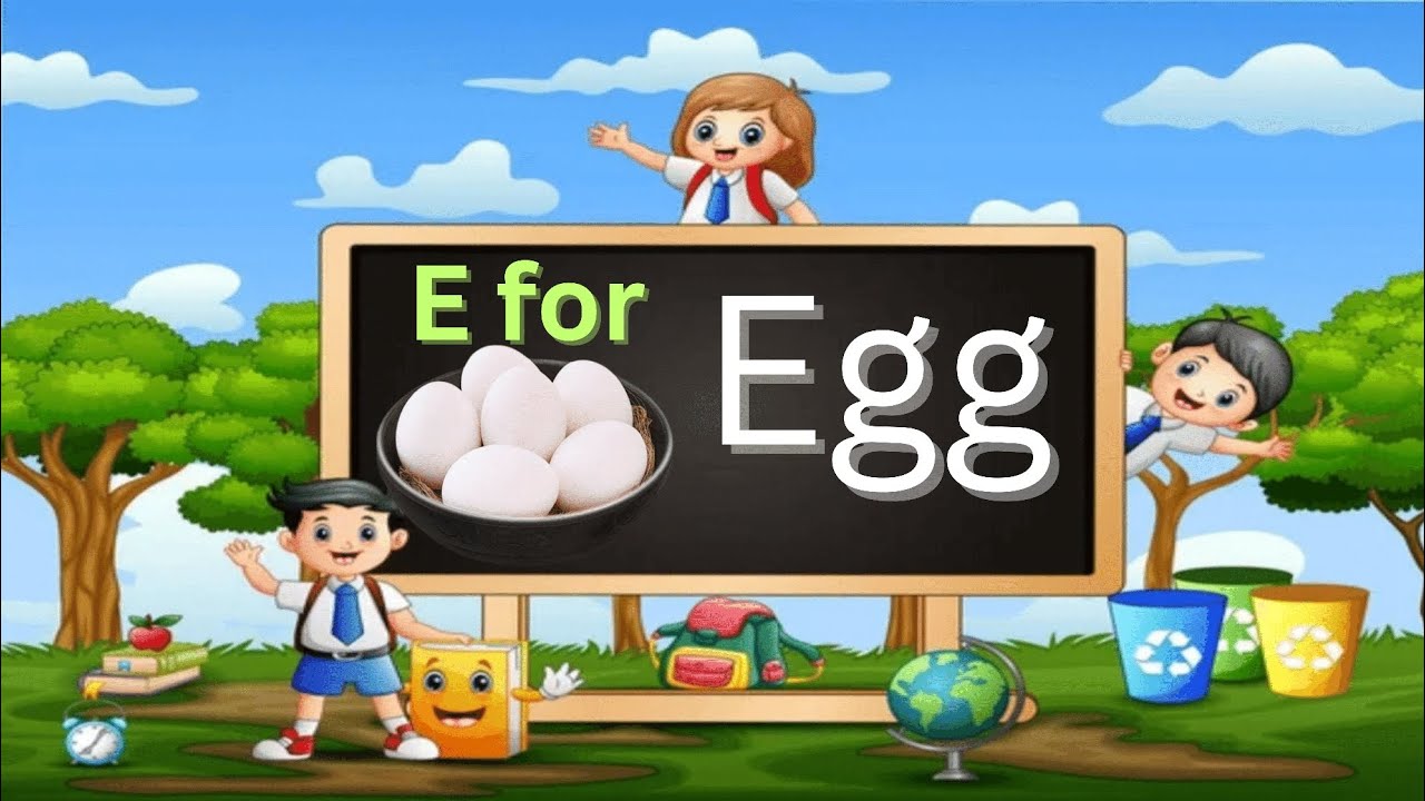 E for Egg | E for Egg F for Frog | E F G H | Kids ABC - YouTube