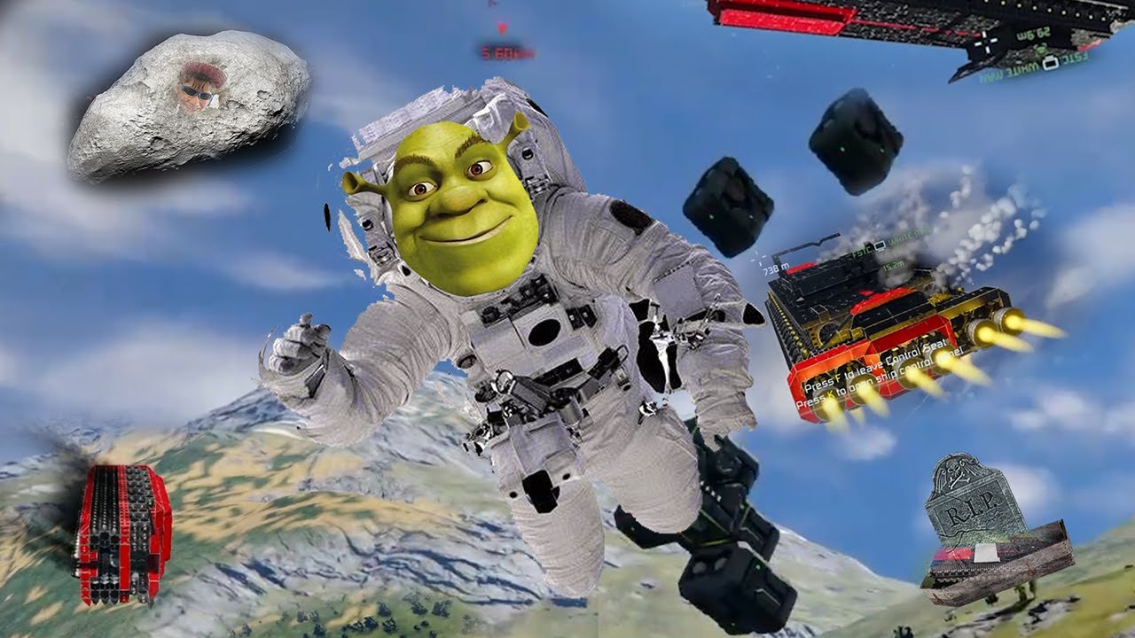 Flying, Crashing, and Cutting in Half Insane Custom Ships | Space ...