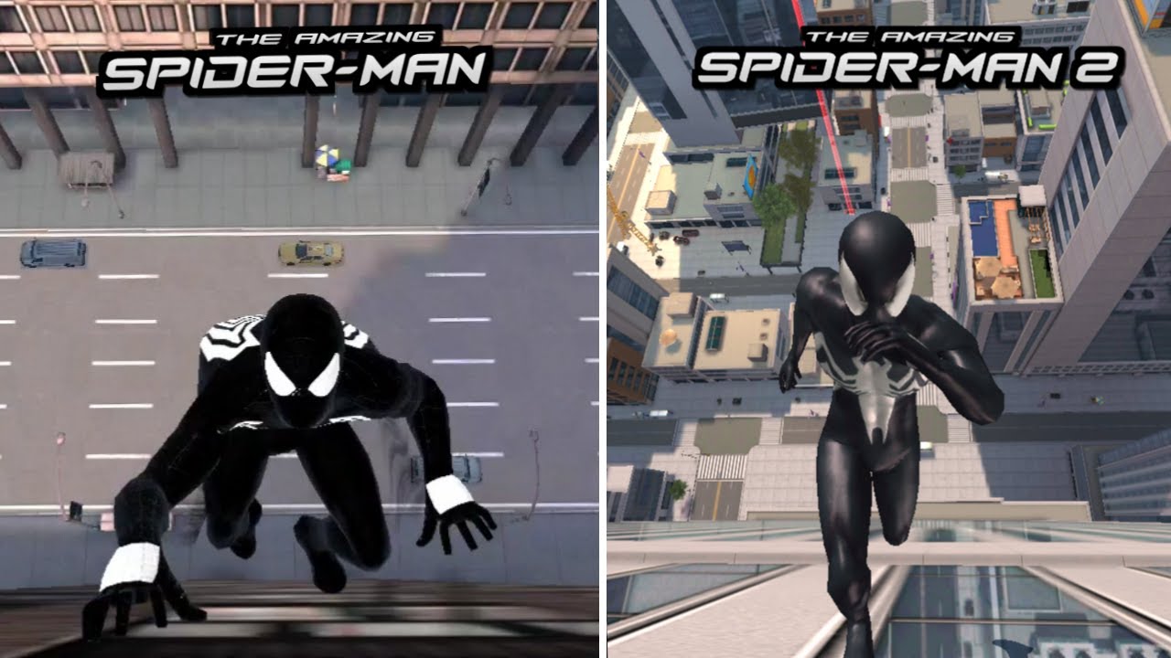 Spider-Man Symbiote/Black Suit Comparison | Tasm 1 vs Tasm 2 | Android ...