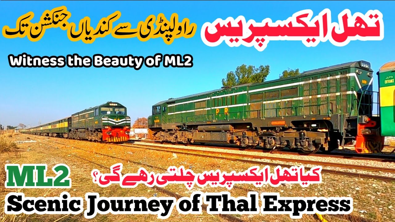 Scenic Journey of Thal Express from Rawalpindi to Kundian Junction ...