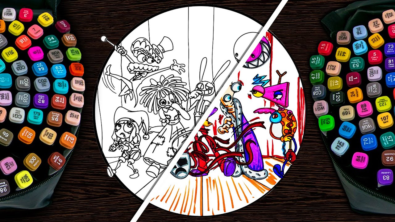 The Amazing Digital Circus Coloring Pages | How to color ALL CHARACTERS ...