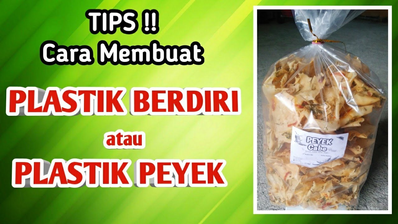 Cara membuat kemasan plastik peyek agar menambah nilai jual - YouTube