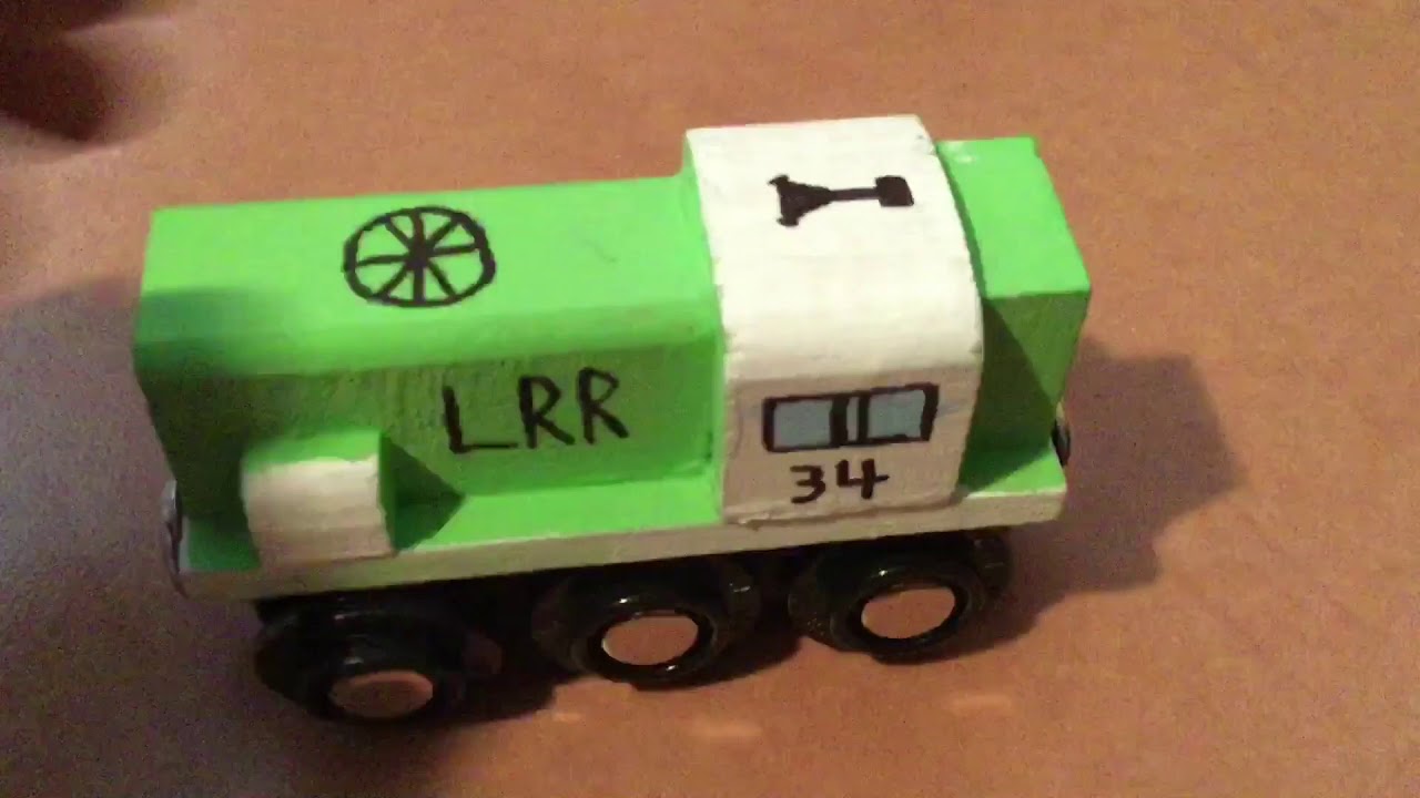 Custom painted wooden trains 3! - YouTube