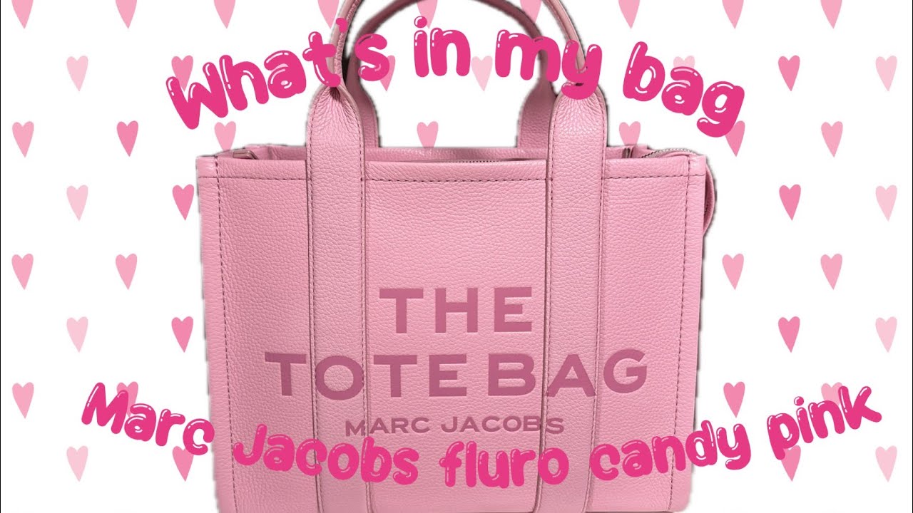 WHAT'S IN MY BAG | MARC JACOBS FLURO CANDY PINK - YouTube