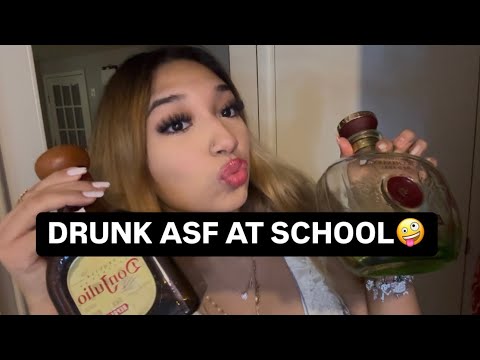 I tried being drunk at school…