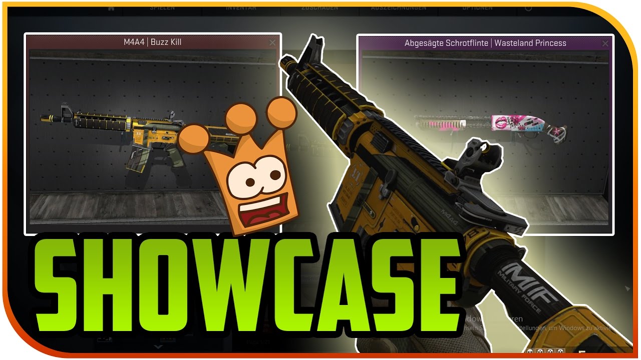 CS:GO M4A4 BUZZ KILL INGAME GAMEPLAY SHOWCASE & WASTELAND PRINCESS ...
