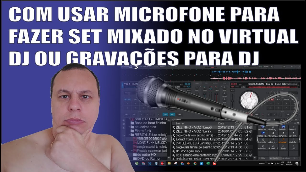 🎧🔊🎚 COM USAR MICROFONE PARA FAZER SET MIXADO NO VIRTUAL DJ OU GRAVAÇÕES ...