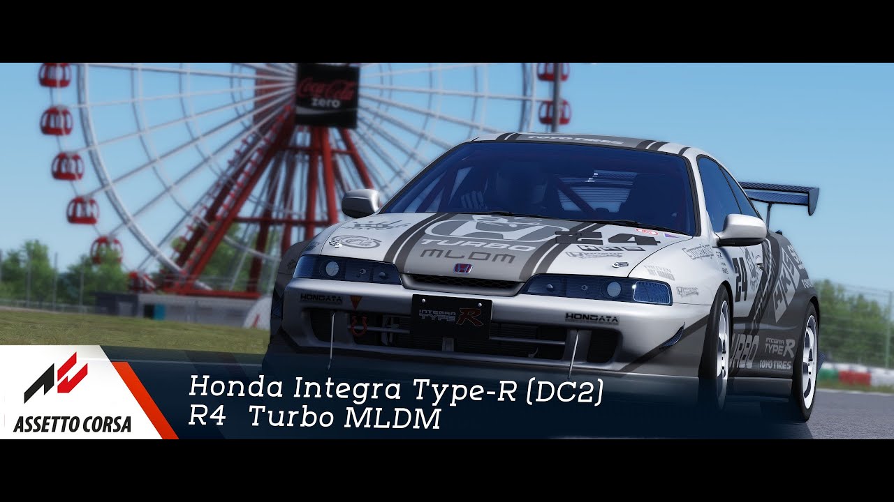 Assetto Corsa - Honda Integra Type-R (DC2) Turbo MLDM - Suzuka + LINKS ...