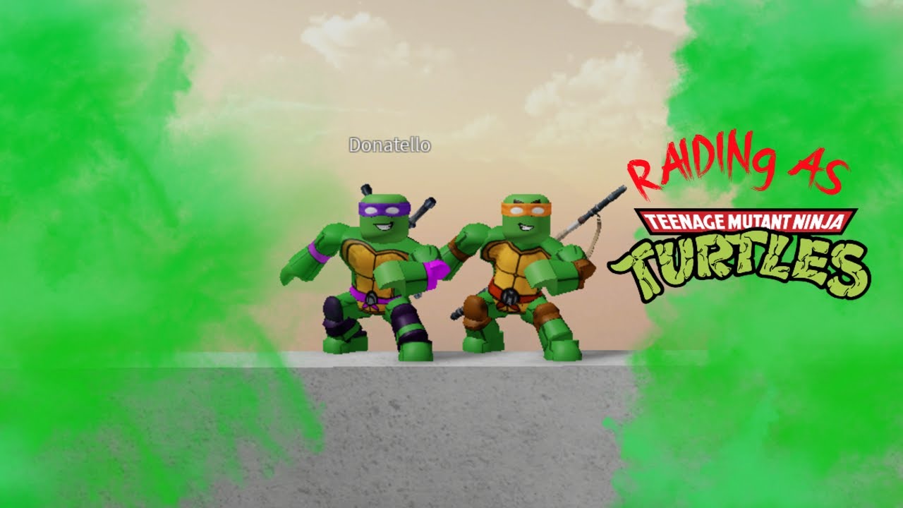 RAIDING as Ninja Turtles in Da Hood - YouTube