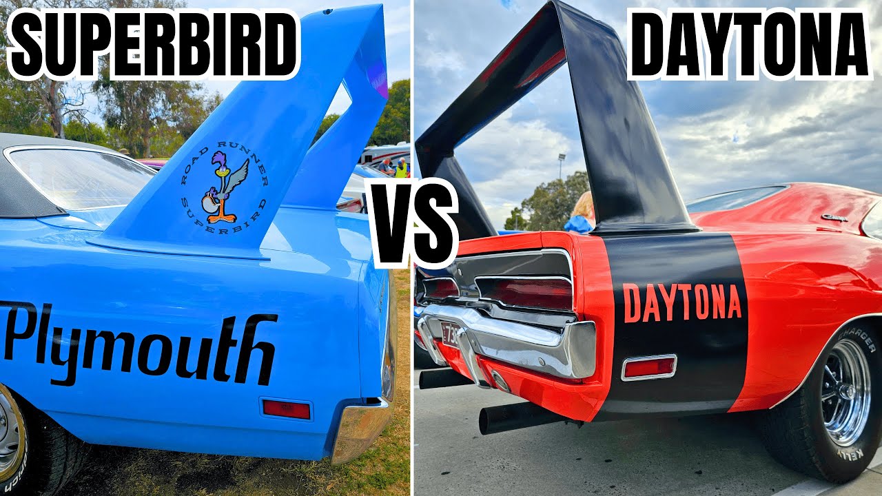 Plymouth Superbird vs Dodge Charger Daytona - Mopar Muscle NASCAR ...