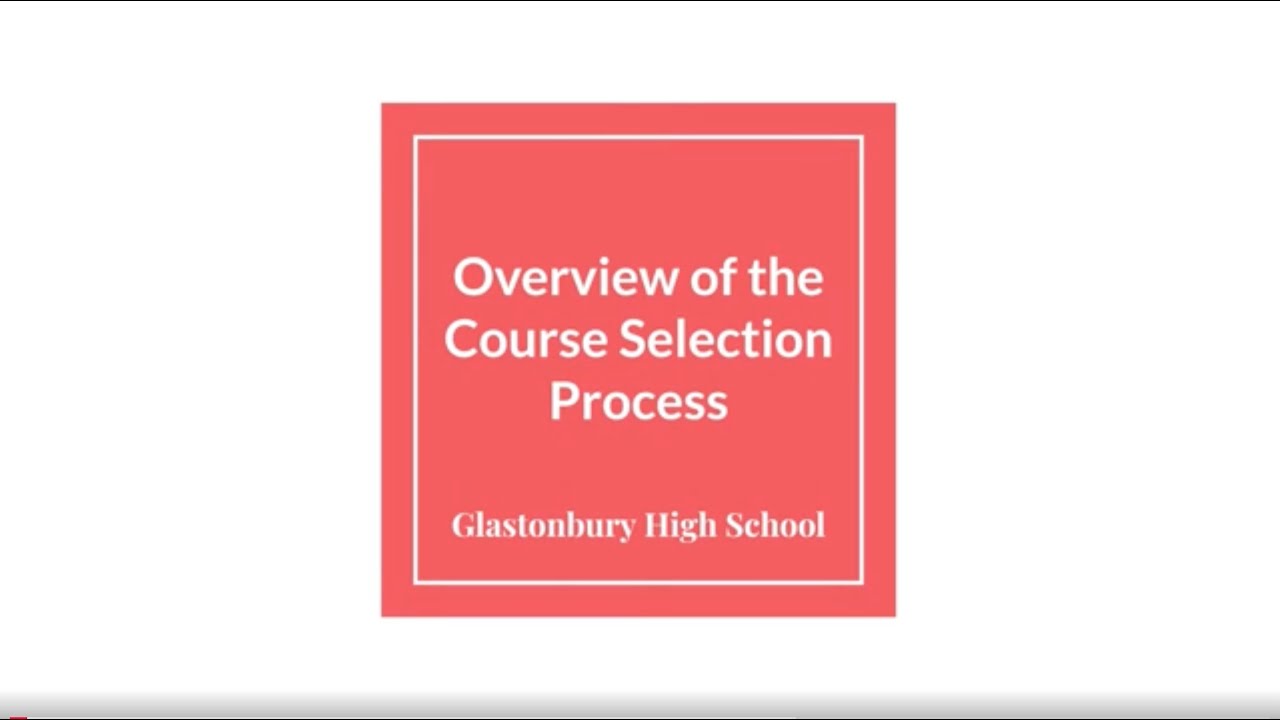 Course Selection Presentation January 2025 - YouTube