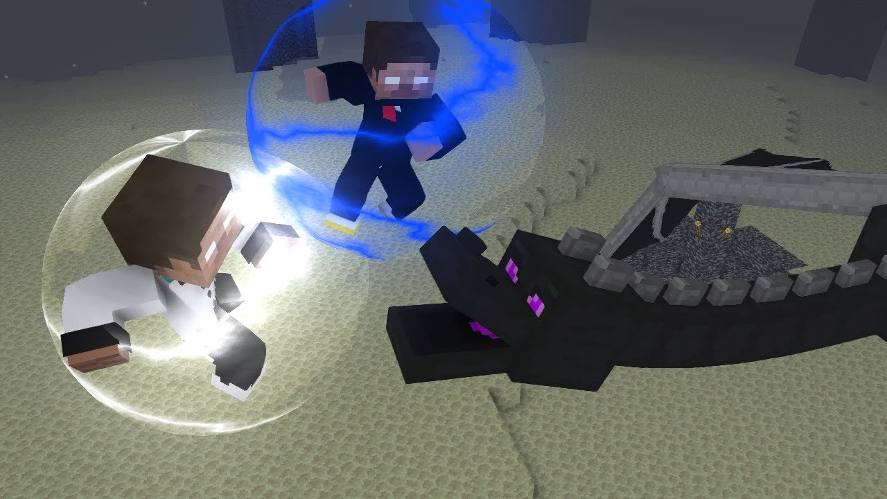 Monster school Speedrunner Herobrine vs Ender dragon - KRMStudioZ ...