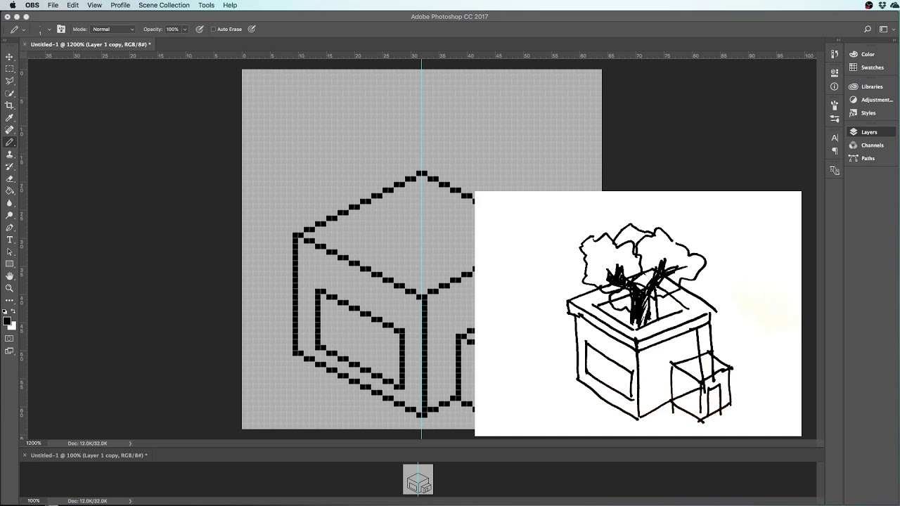 Long Isometric Pixel Art Tutorial - YouTube