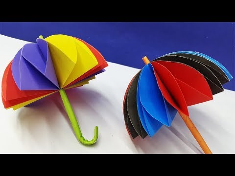 How To Make a Awesome Paper Umbrella # DIY Paper Craft # Umbrella Making Trick