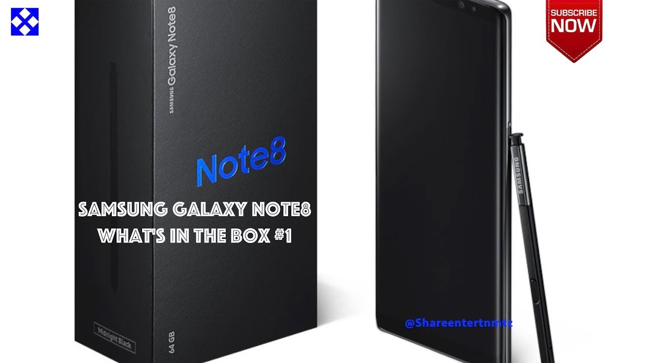 Samsung Galaxy Note 8: What's in the box - YouTube